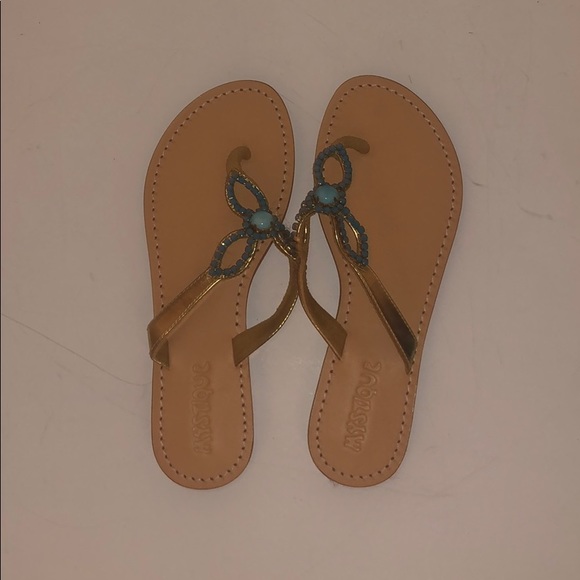 Shoes | Handmade Blue Stone Mystique Sandals | Poshmark